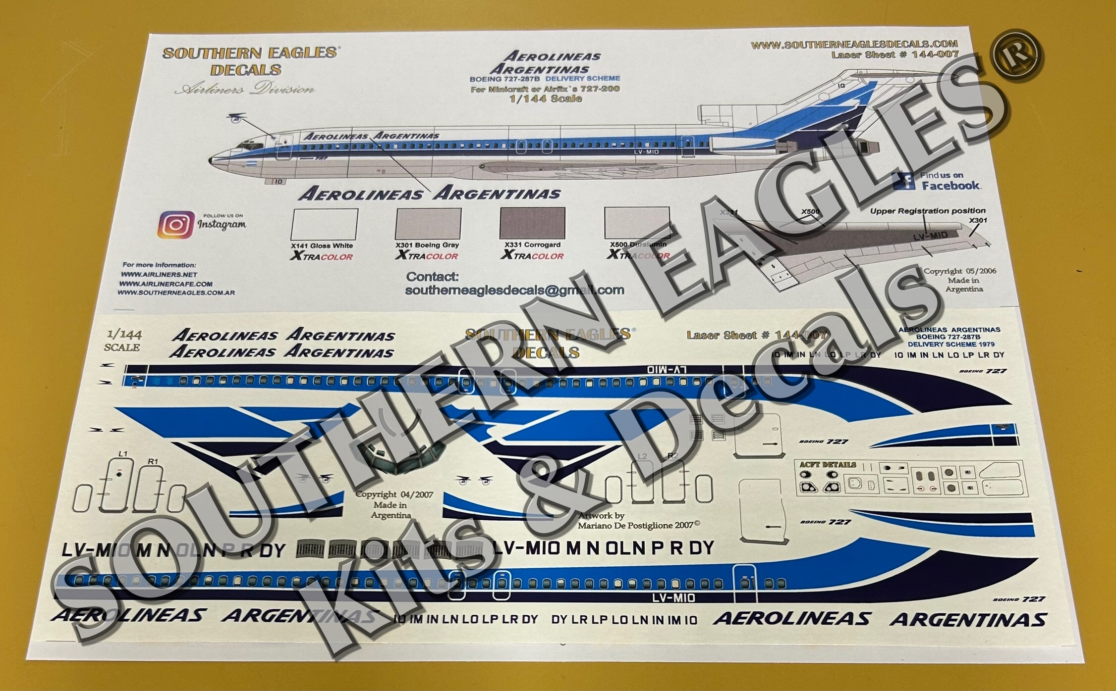 Boeing 727-287 Aerolineas Argentinas “Delivery Scheme” - Southern ...